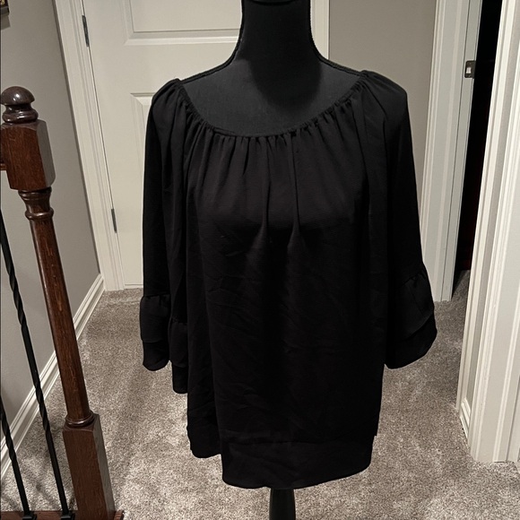 new directions | Tops | New Directions Elegant Black Blouse | Poshmark